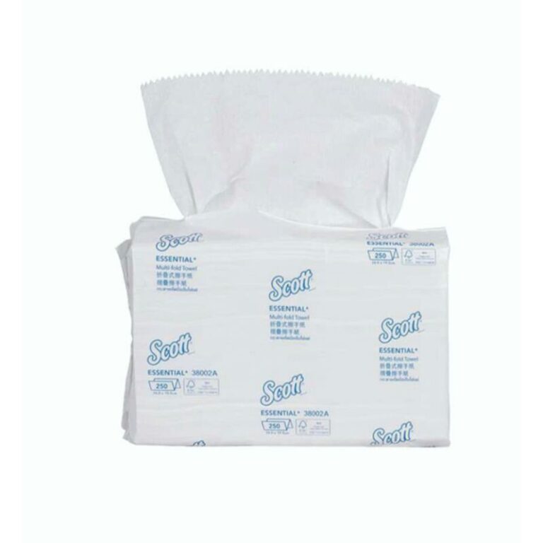 SCOTT Essential Multi Fold Hand Towel 38002, 1ply white, 250’s x ...